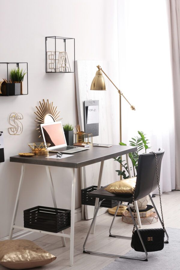 30 Stunning Glam Office Decor Ideas to Make Your Space Shine
